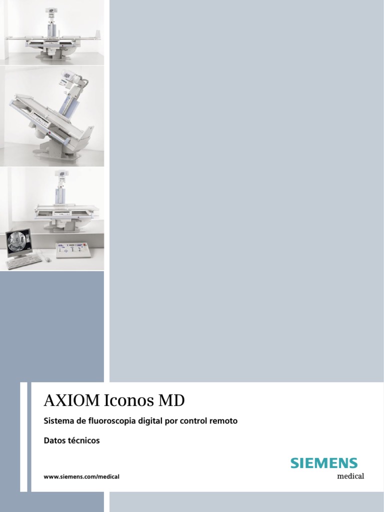 Mesa Con Bucky Axiom Iconos MD - Data Sheet | PDF | Rayo X