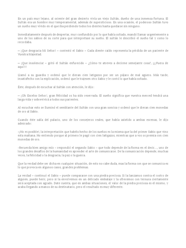 El Cuento Del Sultán Pdf