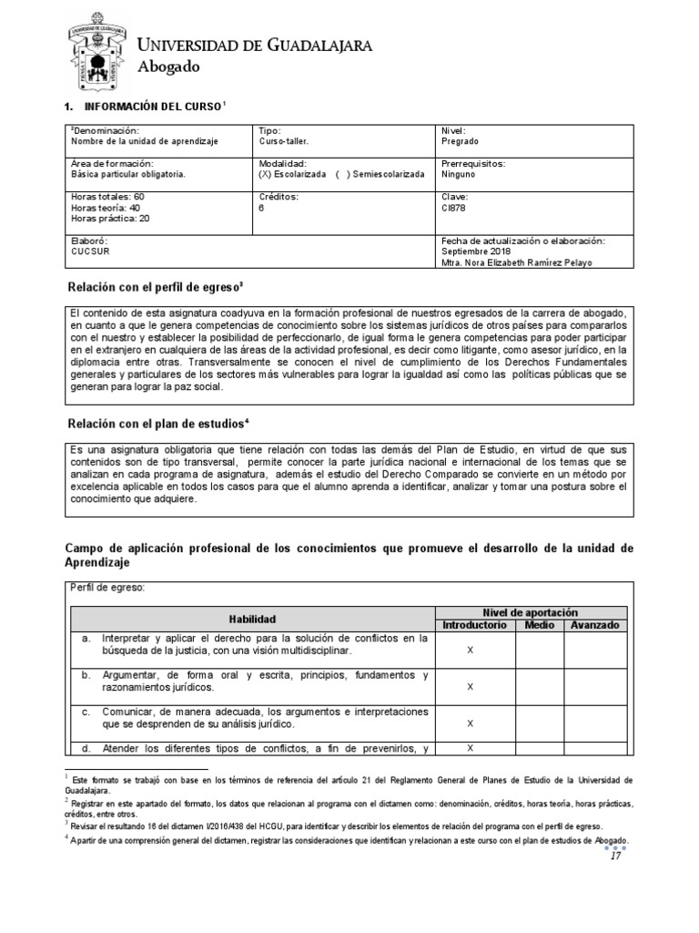 Sistemas Juridicos Contemporáneos Ic878 | PDF | Plan de estudios | Comunicación