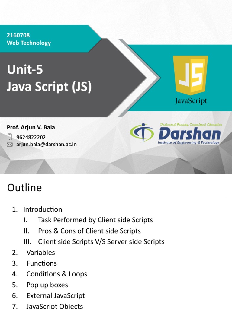 Introduction to JavaScript Fundamentals | PDF | Dynamic Web Page ...
