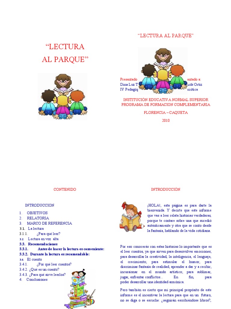 Lectura Al Parque | PDF | Cuentos