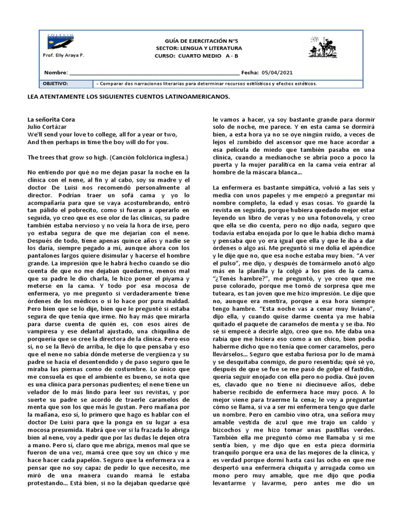 Guía 5 Cuartos Medios | PDF