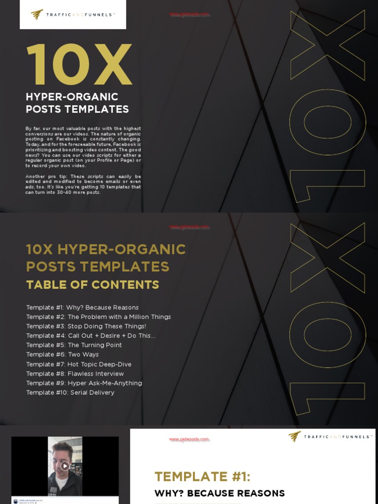 Hyper-Organic Posts Templates | PDF | Money | Advertising