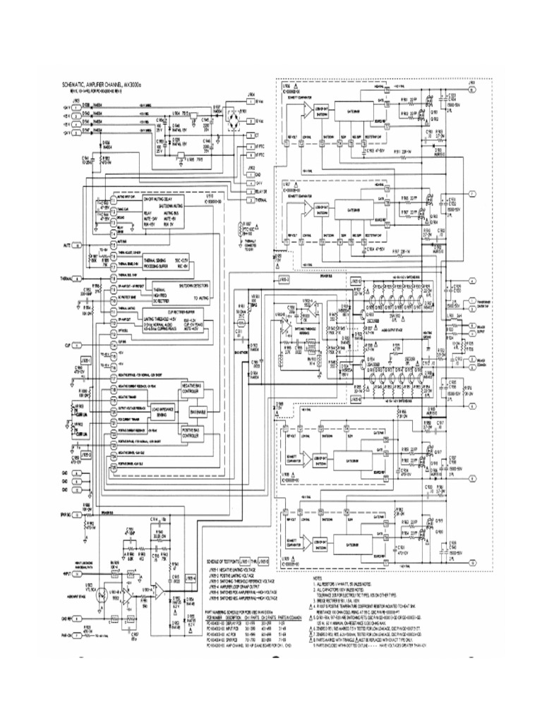 QSC Mx3000a Amplifier Schematic | PDF