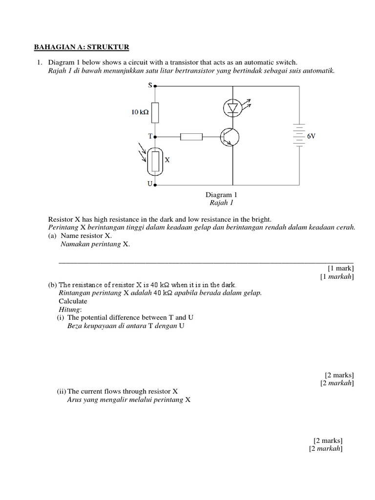 Latihan K2 Topik Eelektronik - Transistor | PDF