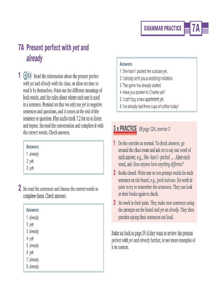 Key Grammar Practice 7 A PDF | PDF