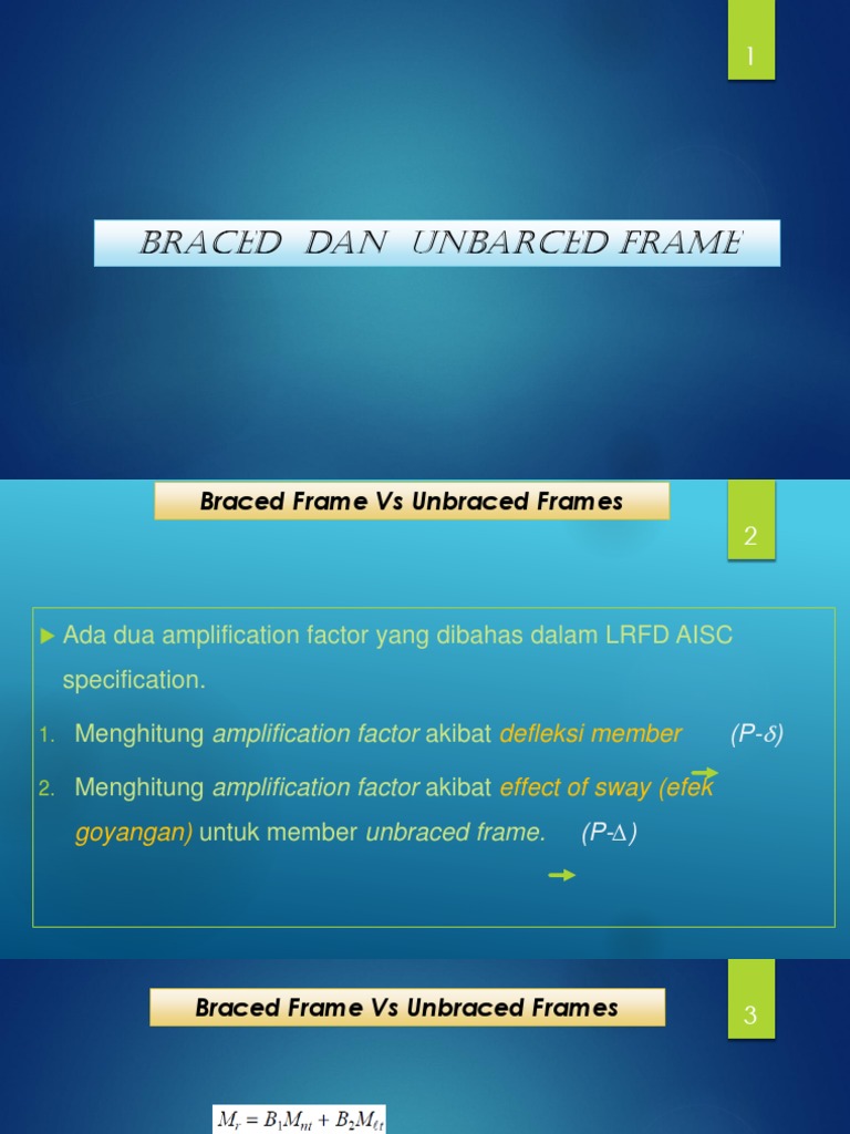 Braced VS Unbraced Frame | PDF