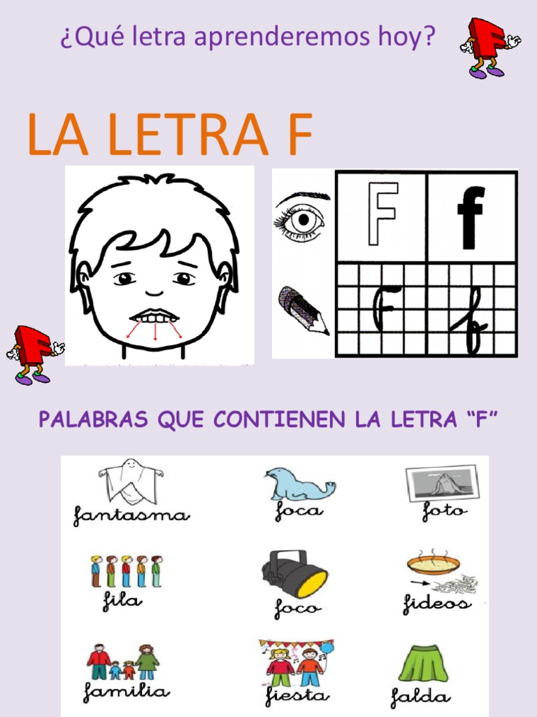 Presentación Letra F | PDF