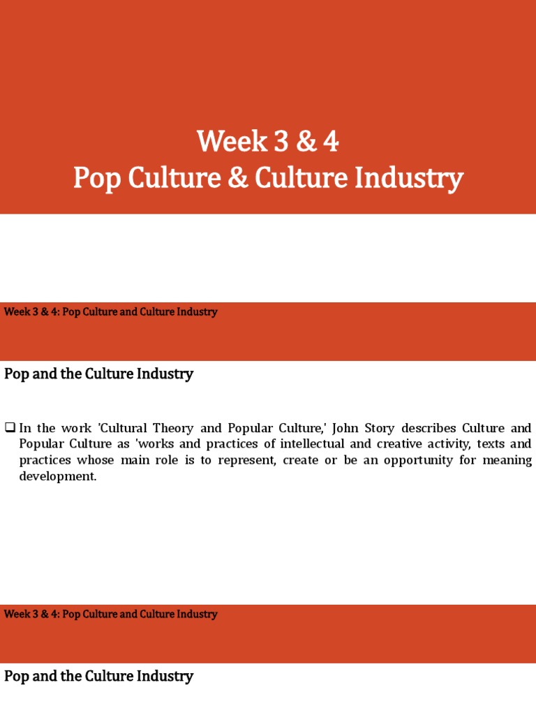 Exploring the Complex Relationship Between Pop Culture, the Culture ...