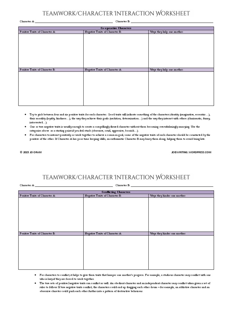Character Interaction | PDF | Psychological Concepts | Psychology