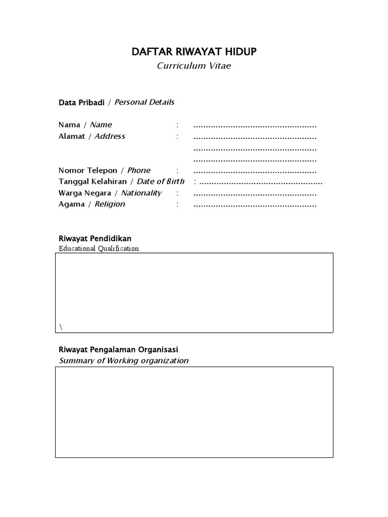 Form CV | PDF