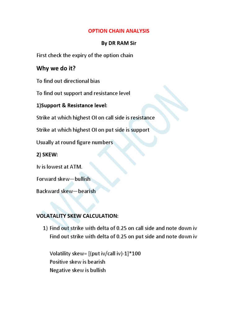 Option Chain Analysis | PDF