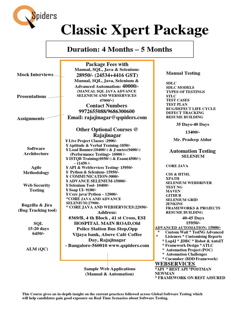 Classic Expert Package 2020 | PDF | Selenium (Software) | Web Service