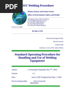 Welding SOP | PDF | Welding | Construction