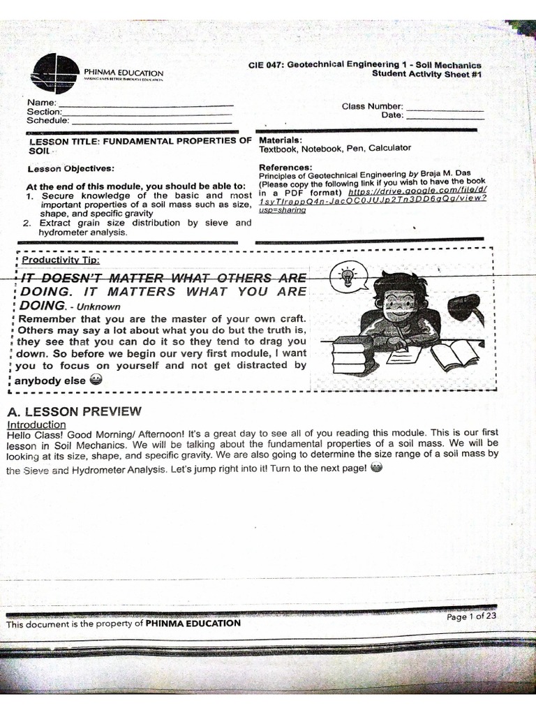 Cie 047 - Module 1 | PDF