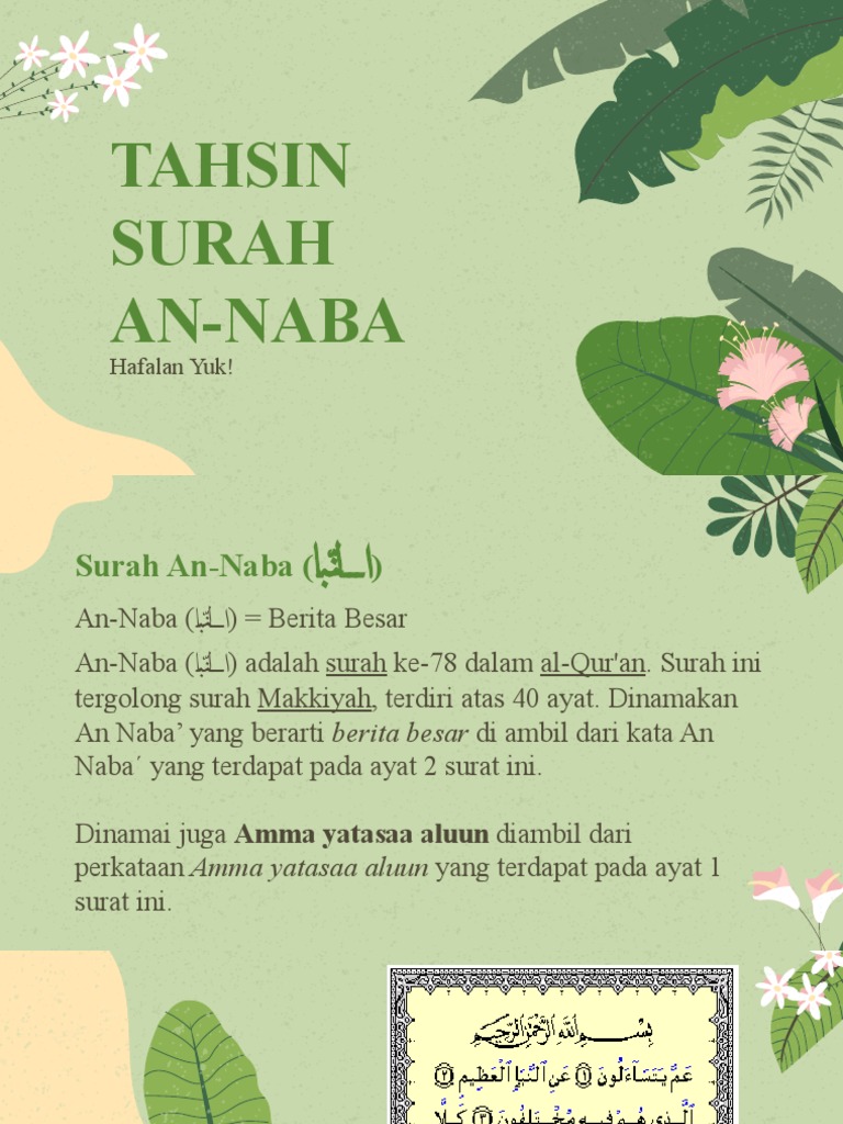 Tahfidz 7 An-Naba | PDF