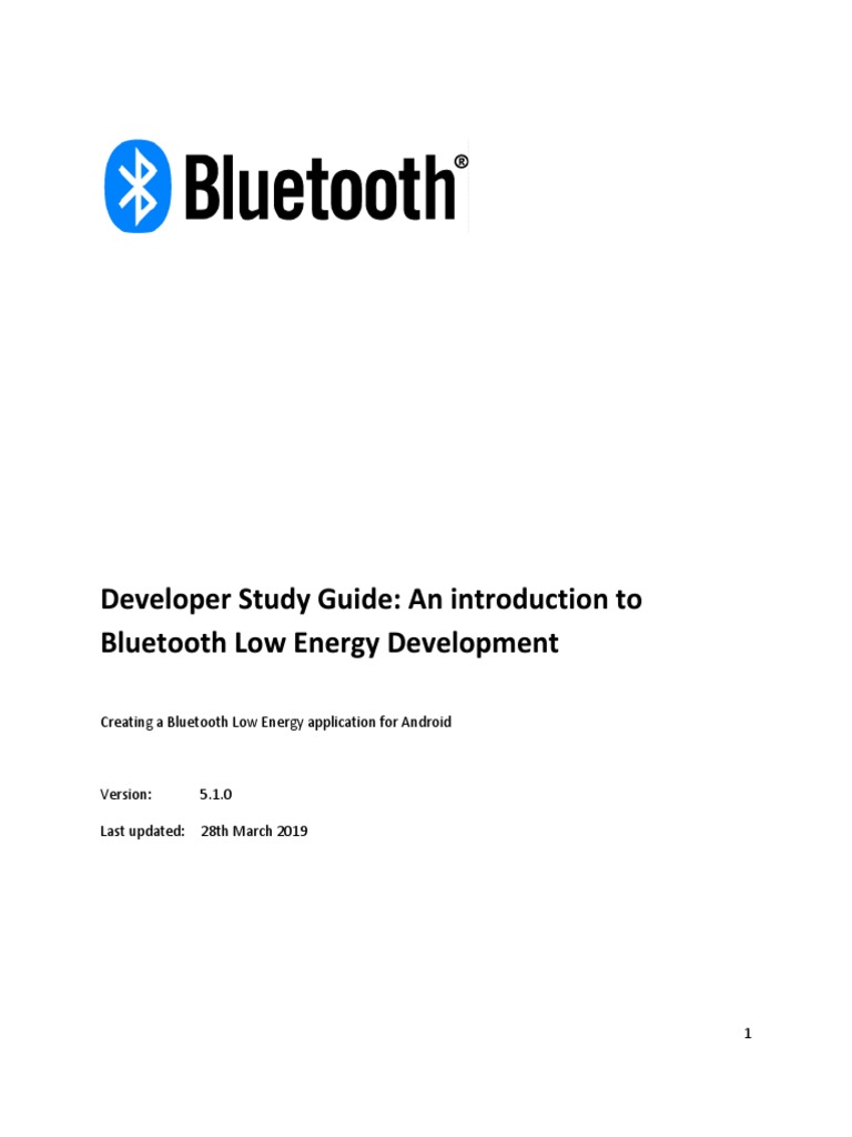 Bluetooth LE Developer Study Guide - Hands-On Lab (Android) V5.1 | PDF ...