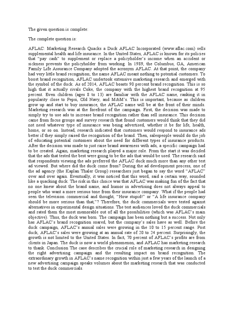 The Given Question Is Complete | PDF | Advertising | Brand
