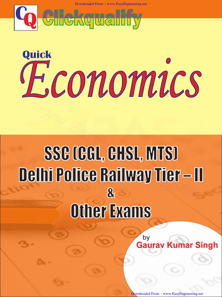 Economics PYQ SSC | PDF | Economics | Economic Surplus