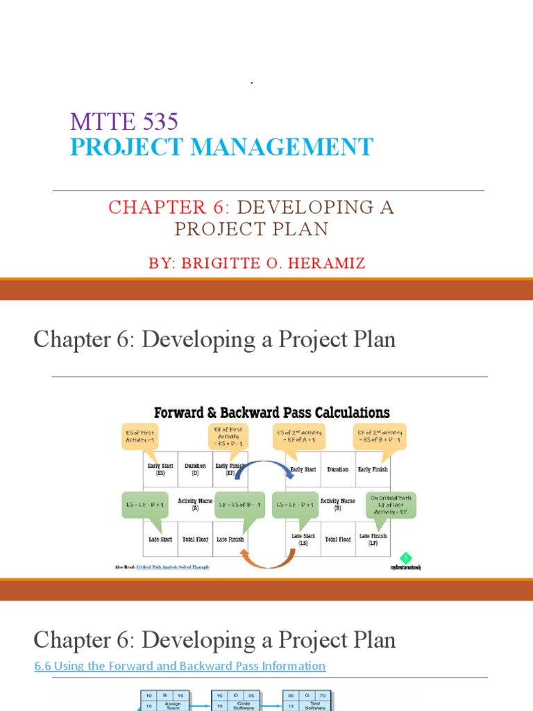 Chapter 6 Developing A Project Plan | PDF | Software Testing | Lag