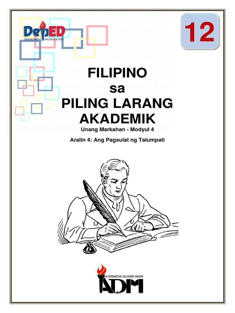 MODULE 4 Filipino Sa Piling Larang Akad New Version Edited 1 | PDF ...