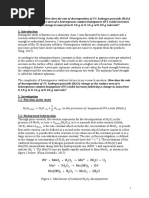 Lab Report On The Effect of Concentration On The Rate of Reaction | PDF ...
