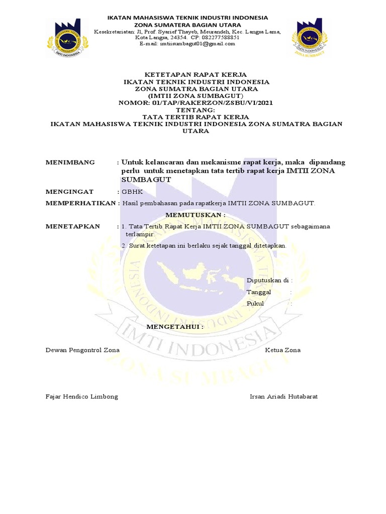 Surat Pemberitahuan Pembentukan Panitia Kongresb Ke V REVISI | PDF Surat Pemberitahuan Pembentukan Panitia Kongresb Ke V REVISI | PDF
