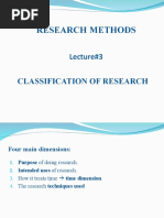 BRM Lecture 3 Classification of Research | PDF | Theory | Causality