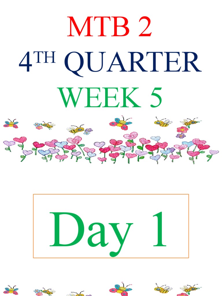 MTB 4th Quarter Week 5 | PDF