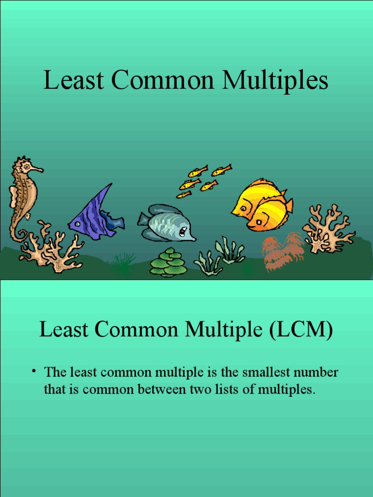 1 Least Common Multiple | PDF