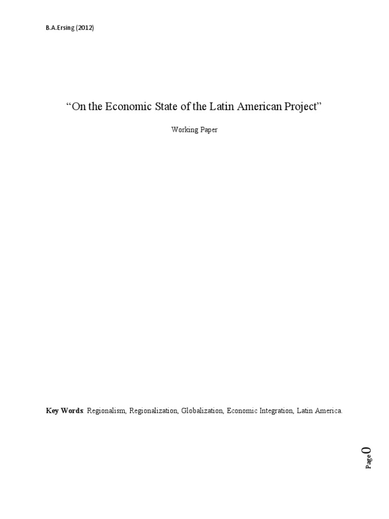 Regional Economic Integration in Latin America | PDF | Trade Agreements ...