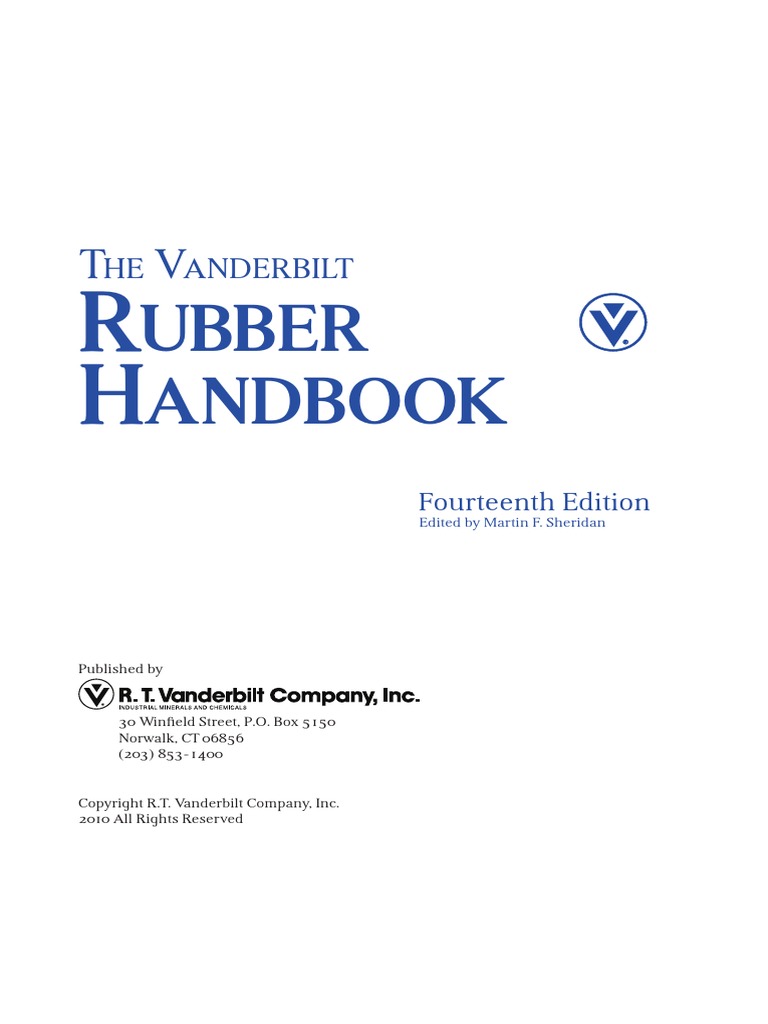Venderbilt Rubber Handbook | PDF | Polymers | Chemical Polarity