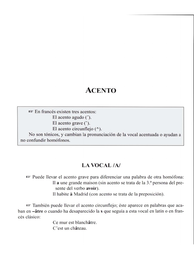 Acentos Francés | PDF