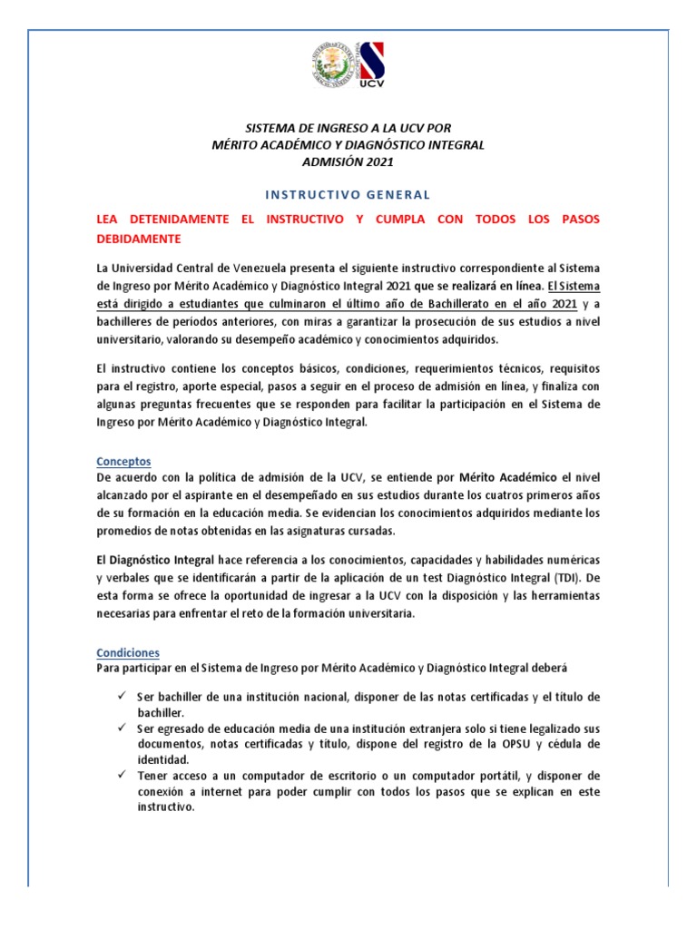 SIMADI 2021. Instructivo Proceso en Línea | PDF | Informática