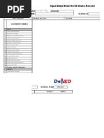 1st To 4th Mapeh E-Class Record Matatag Curriculum | PDF