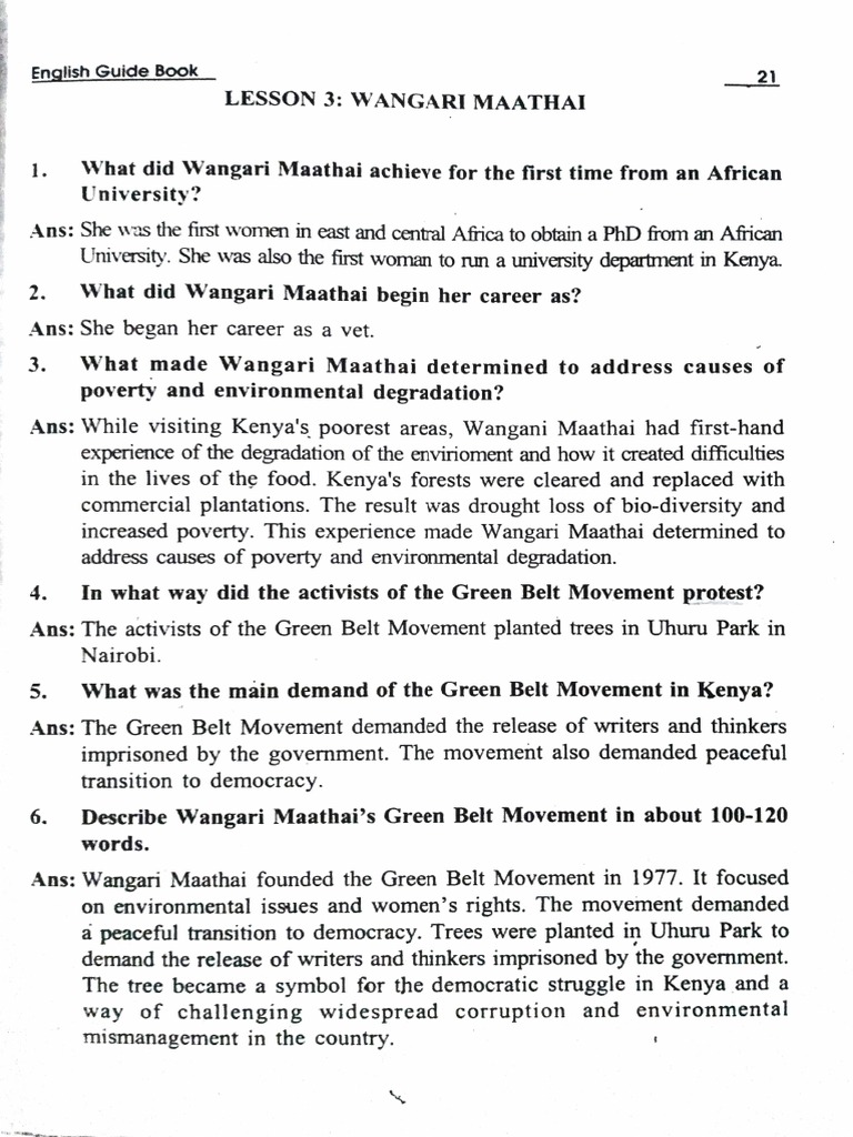 Wangari Maathai | PDF