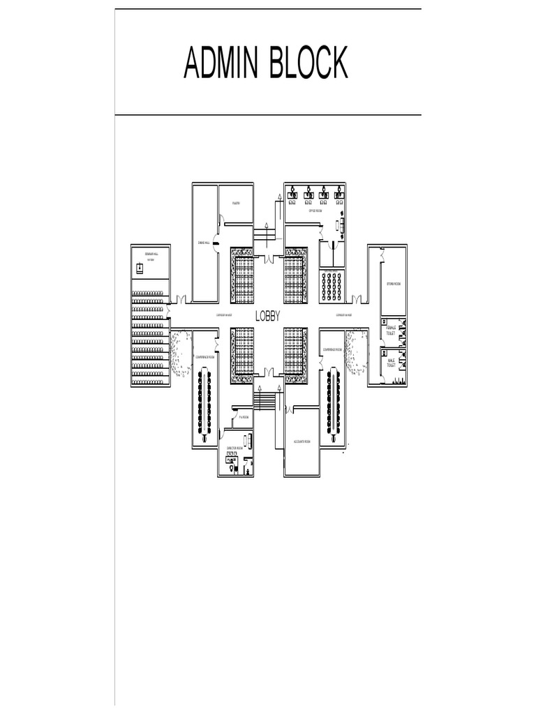 Floor plan of an administration block | PDF