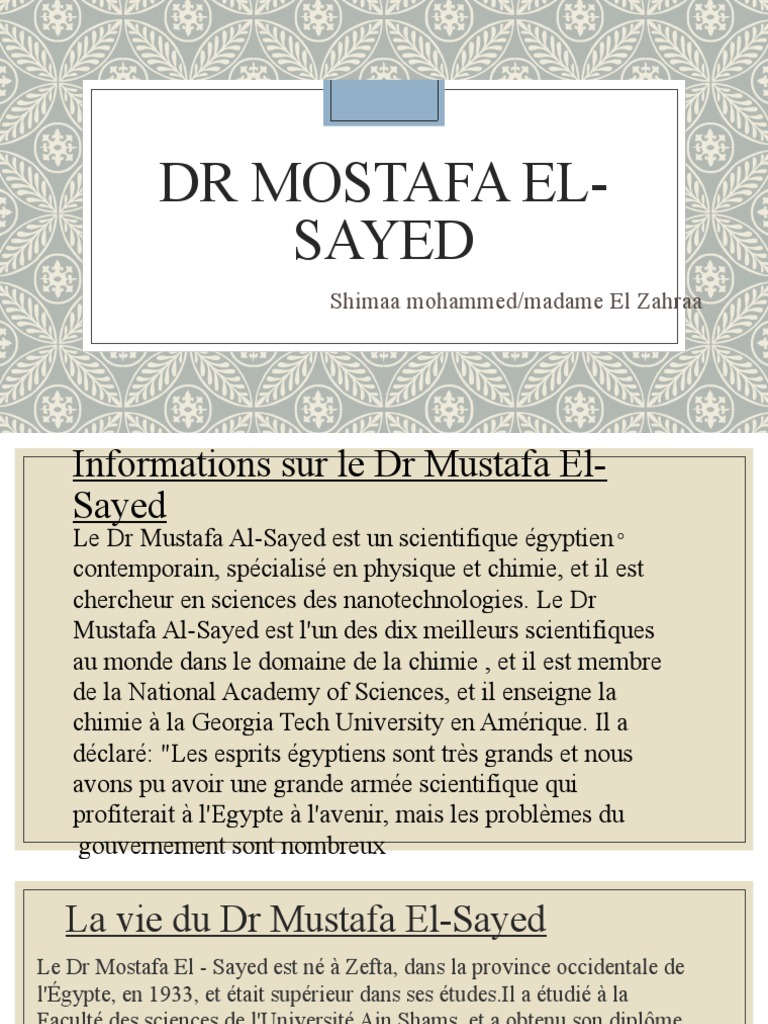 DR Mostafa El-Sayed | PDF | Cancer | Égypte