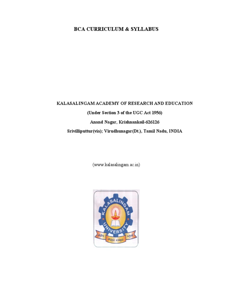 BCA Syllabus for Aspiring Technocrats | PDF | Cloud Computing | Object ...