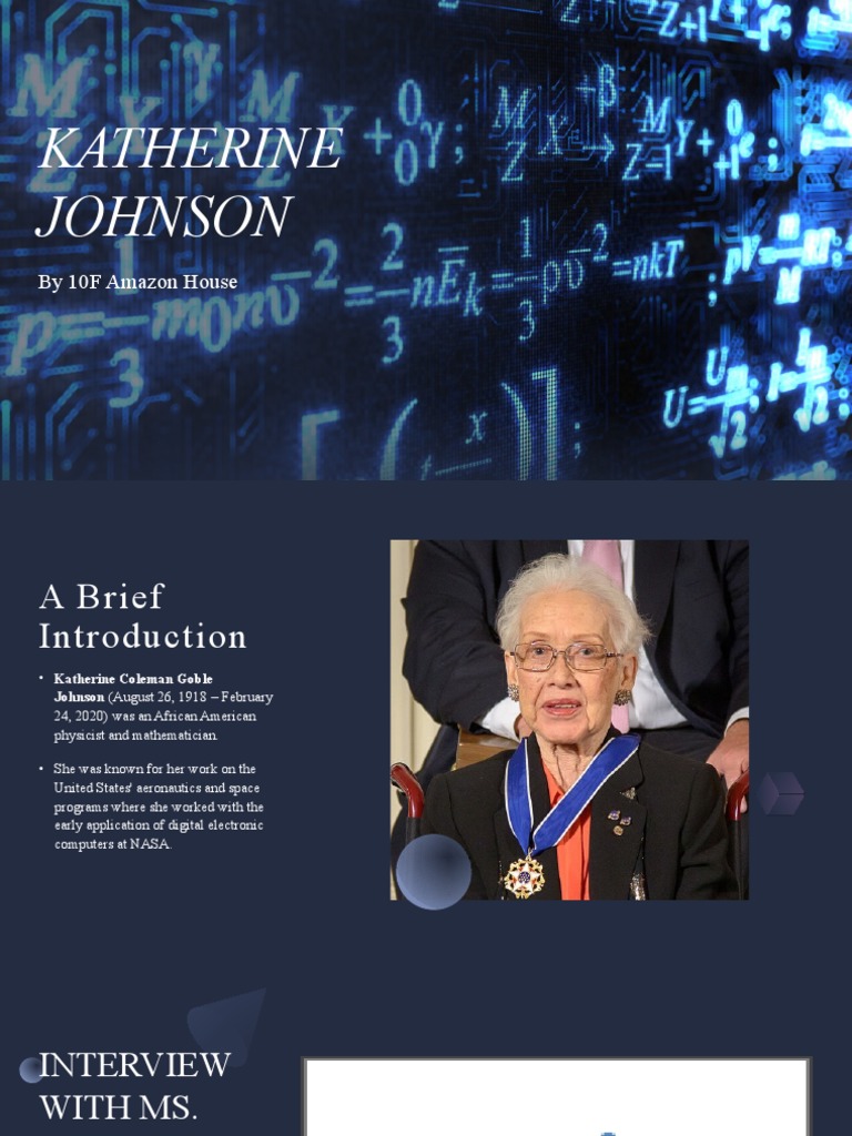 Katherine Johnson Final PPT With Vid | PDF | Katherine Johnson | Nasa