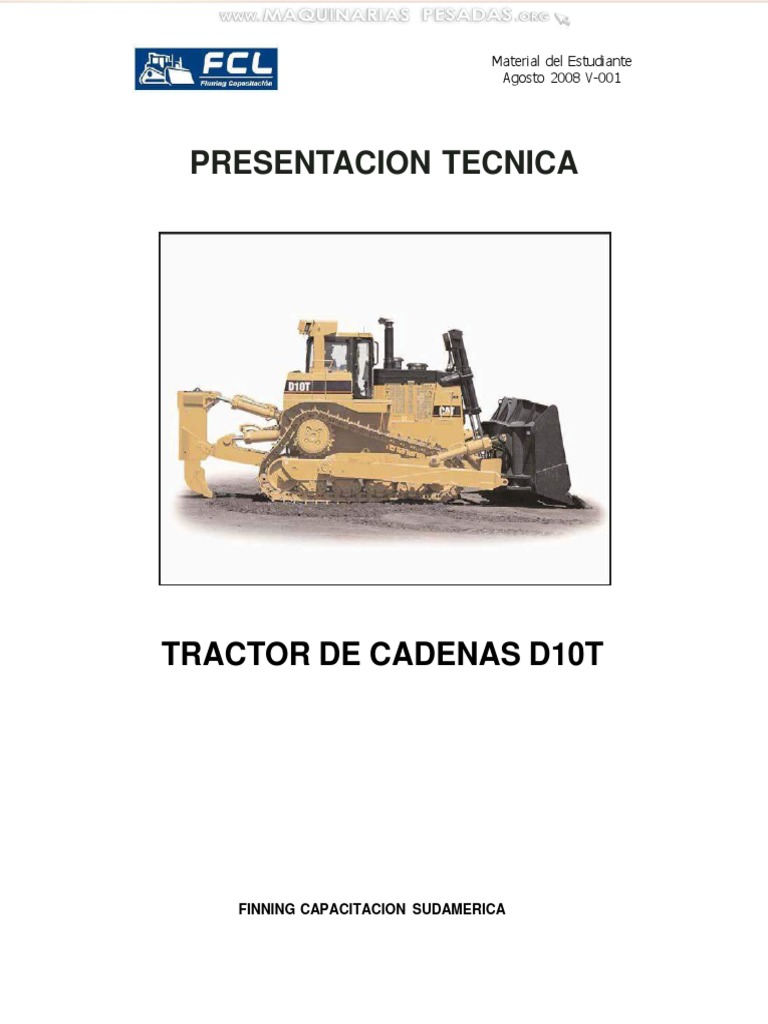 Manual Bulldozer D10T Caterpillar Cat | PDF | Ciencia y matemáticas ...