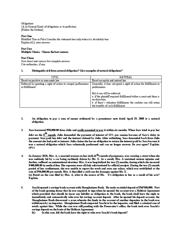Understanding Types of Obligations | PDF | Interest | Banks