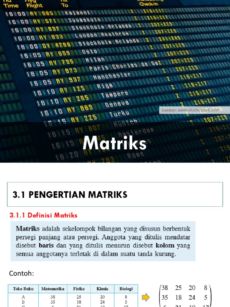 Matriks 1 | PDF
