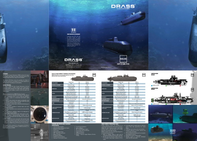 Drass DG Class Compact Submarines | PDF | Submarines | Sonar
