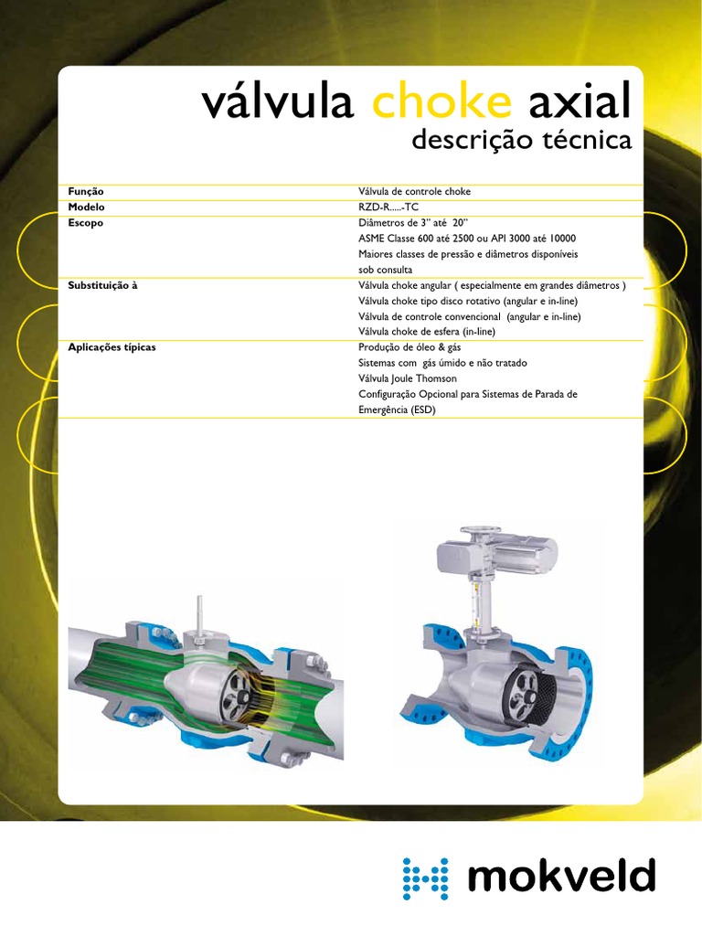 Mokveld-Válvula Choke Axial | PDF | Mecânica dos fluidos