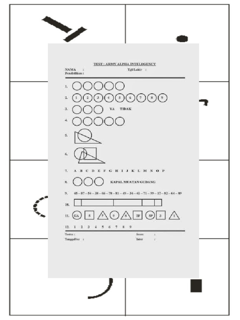 Army Alpha Intelegency 2 | PDF