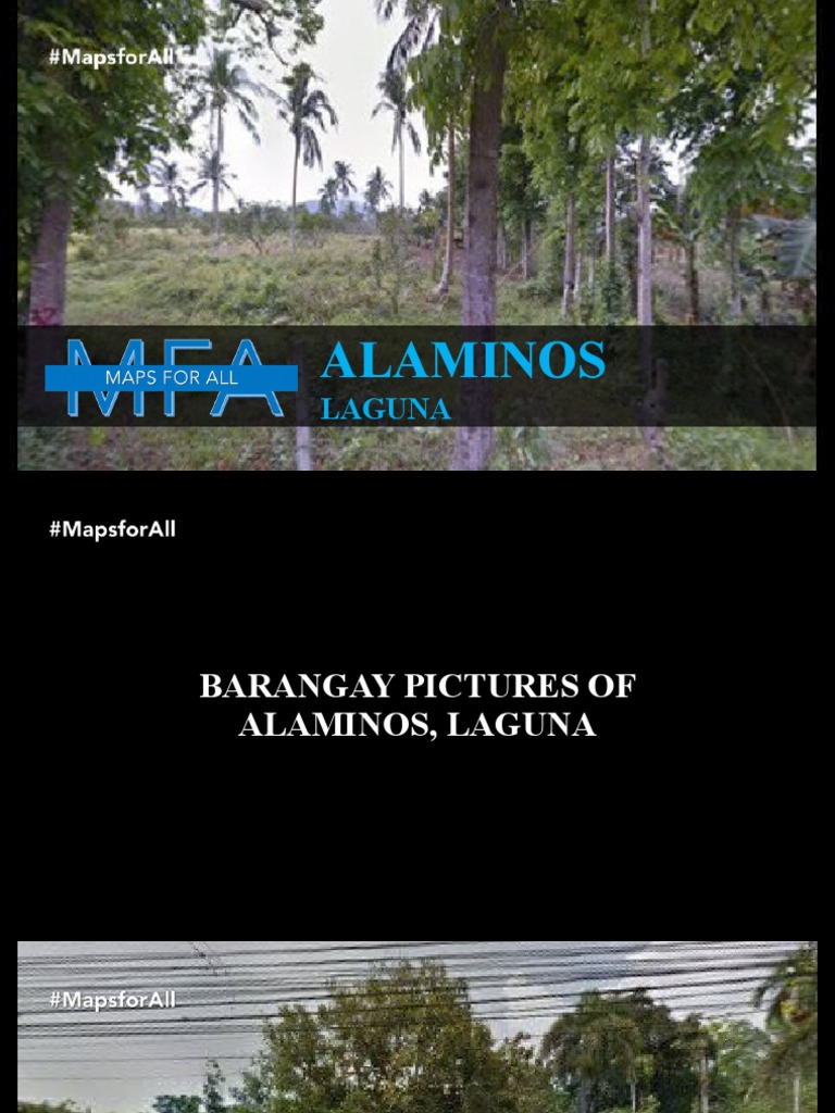 ALAMINOS, LAGUNA PICTURES - Maps For All | PDF