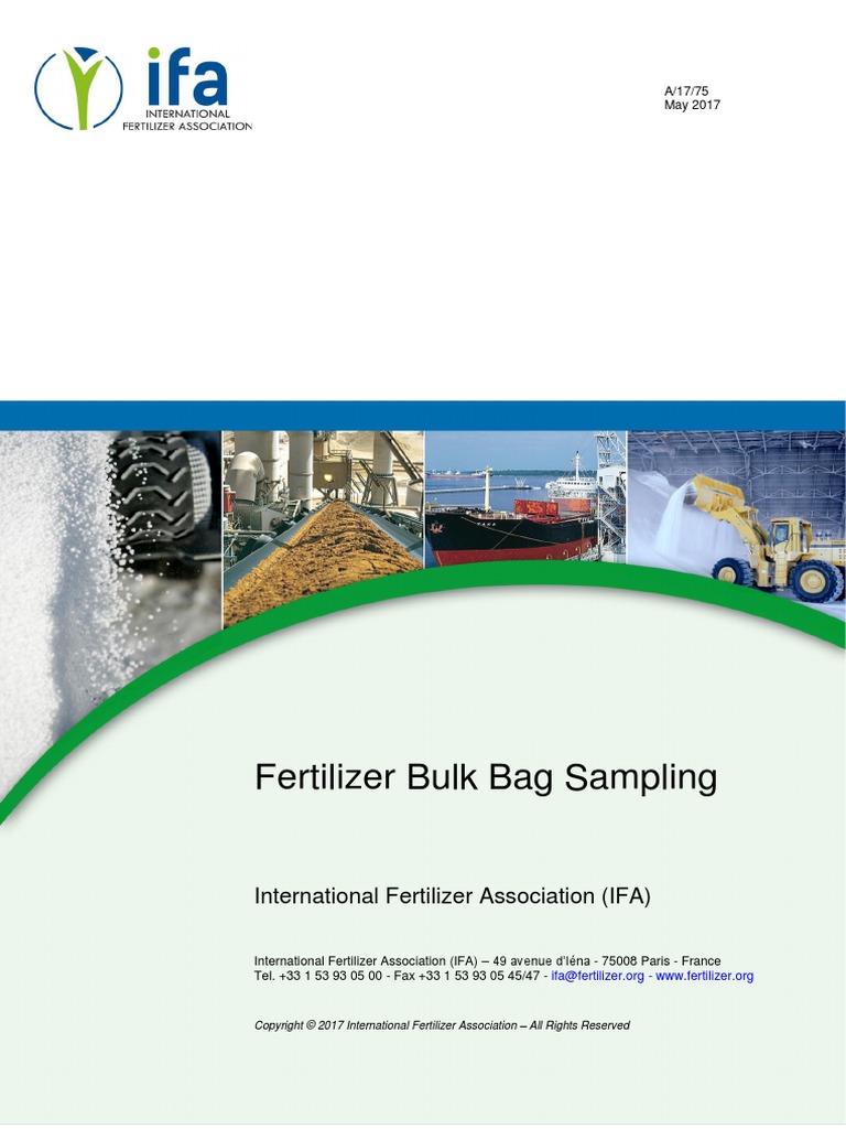 Fertilizer Bulk Bag Sampling: International Fertilizer Association (IFA ...