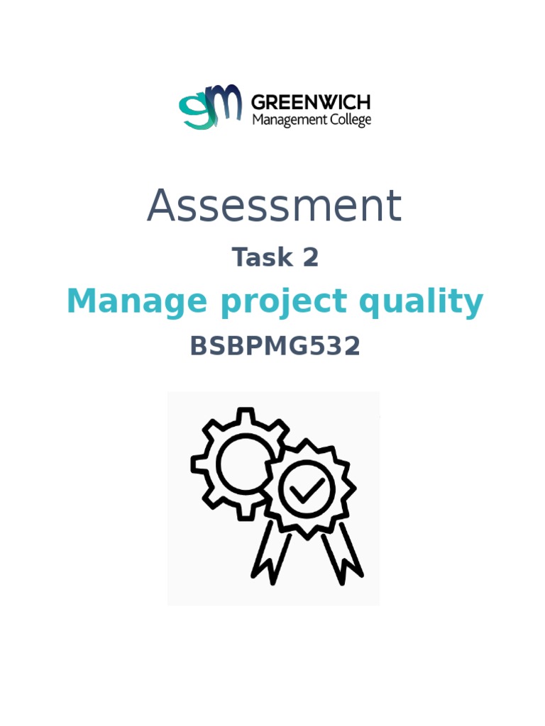 BSBPMG532 Assessment Task 2 | PDF | Quality Assurance | Business