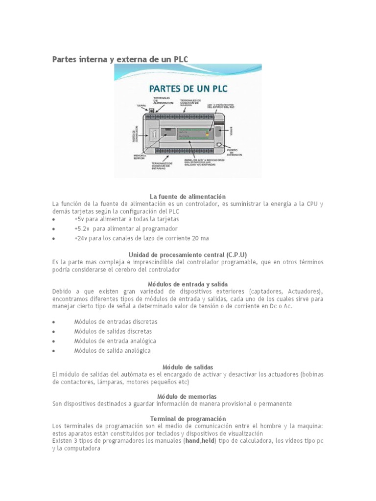 Partes de Un PLC | PDF